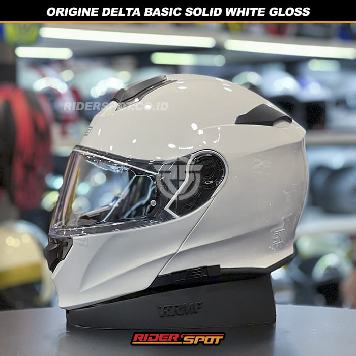 ORIGINE Delta Basic Solid White Gloss Helmet – Riderspot