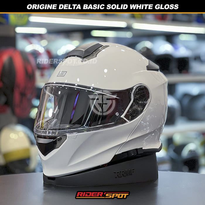 ORIGINE Delta Basic Solid White Gloss Helmet – Riderspot