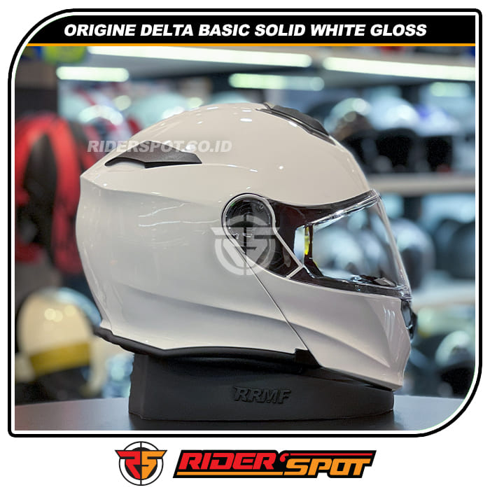 ORIGINE Delta Basic Solid White Gloss Helmet – Riderspot
