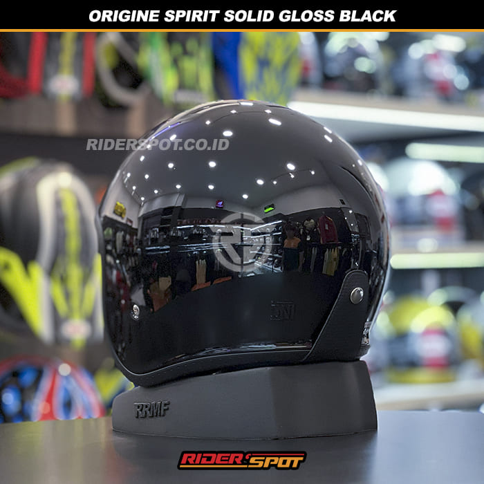 ORIGINE Spirit Solid Gloss Black Helmet – Riderspot