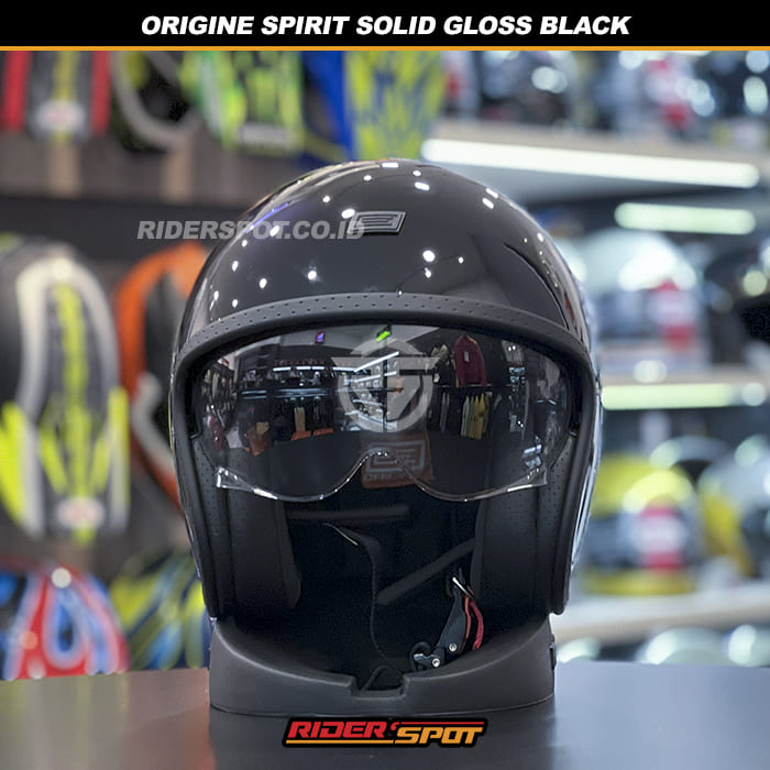 ORIGINE Spirit Solid Gloss Black Helmet – Riderspot